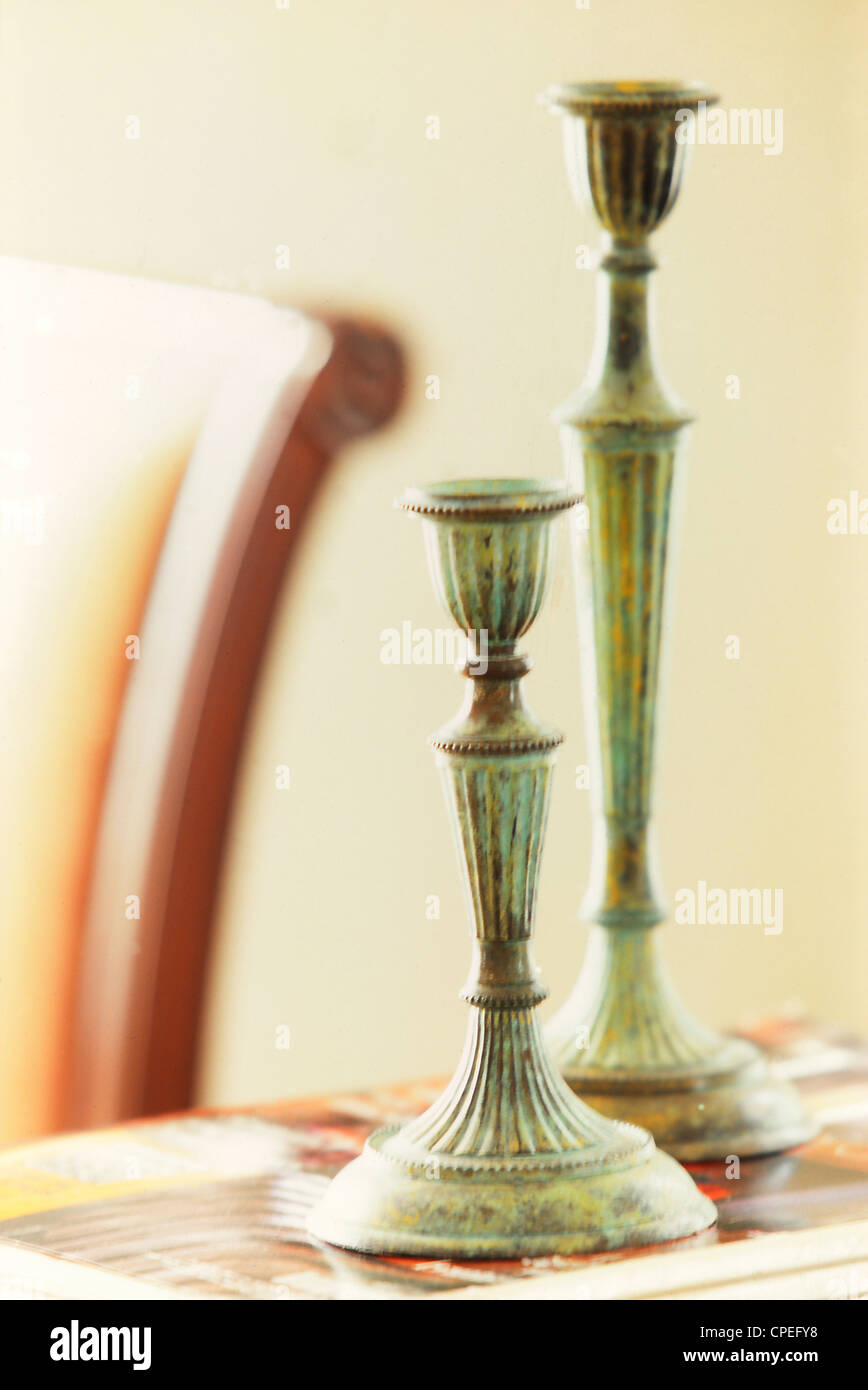 Two Showpieces On Table Stock Photo - Alamy