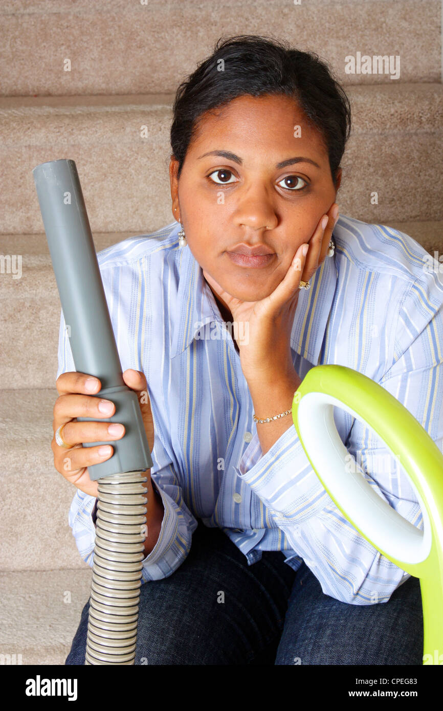 Maid with vacuum cleaner hi-res stock photography and images - Alamy