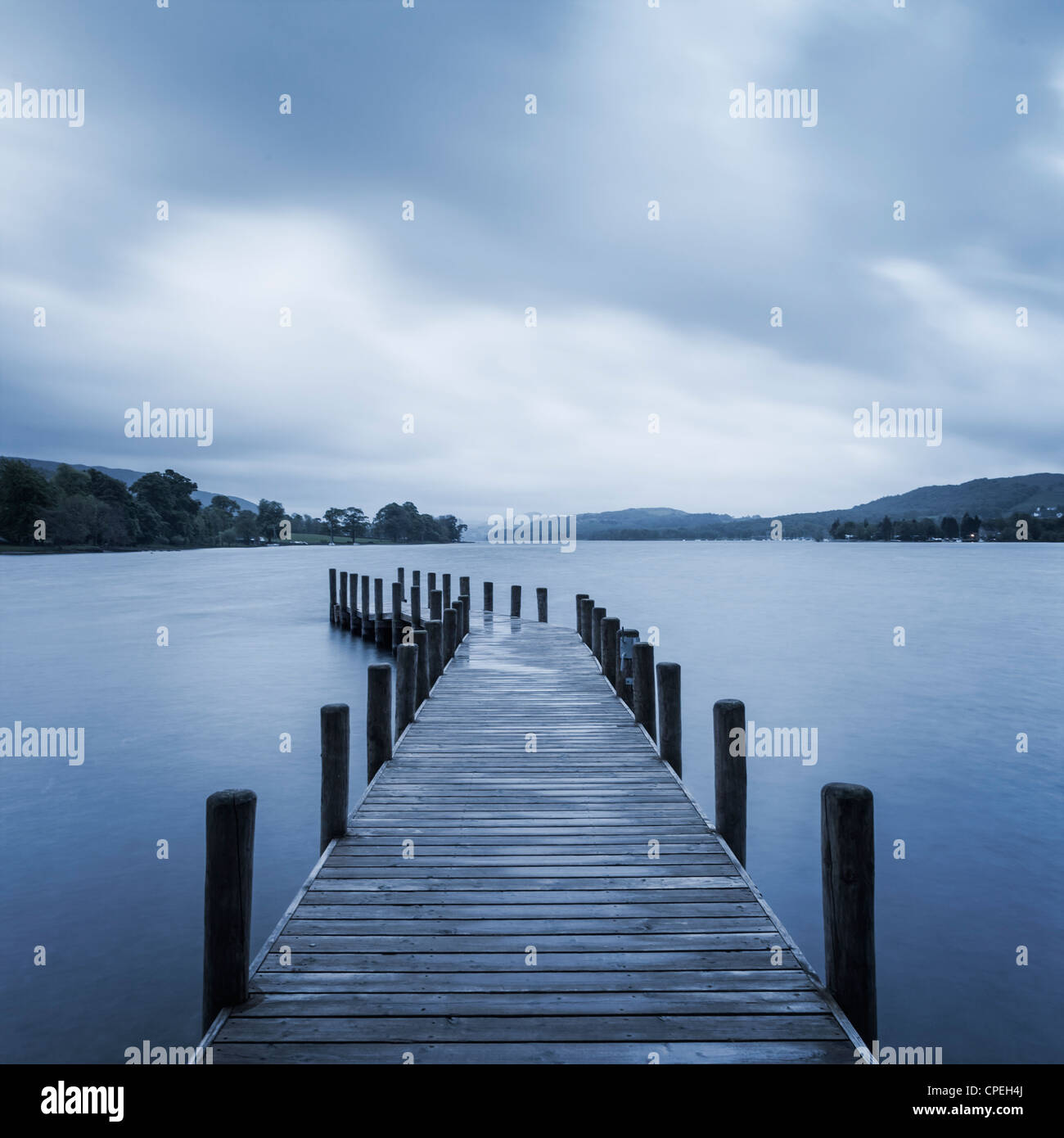Jetty coniston water lake hi-res stock photography and images - Alamy