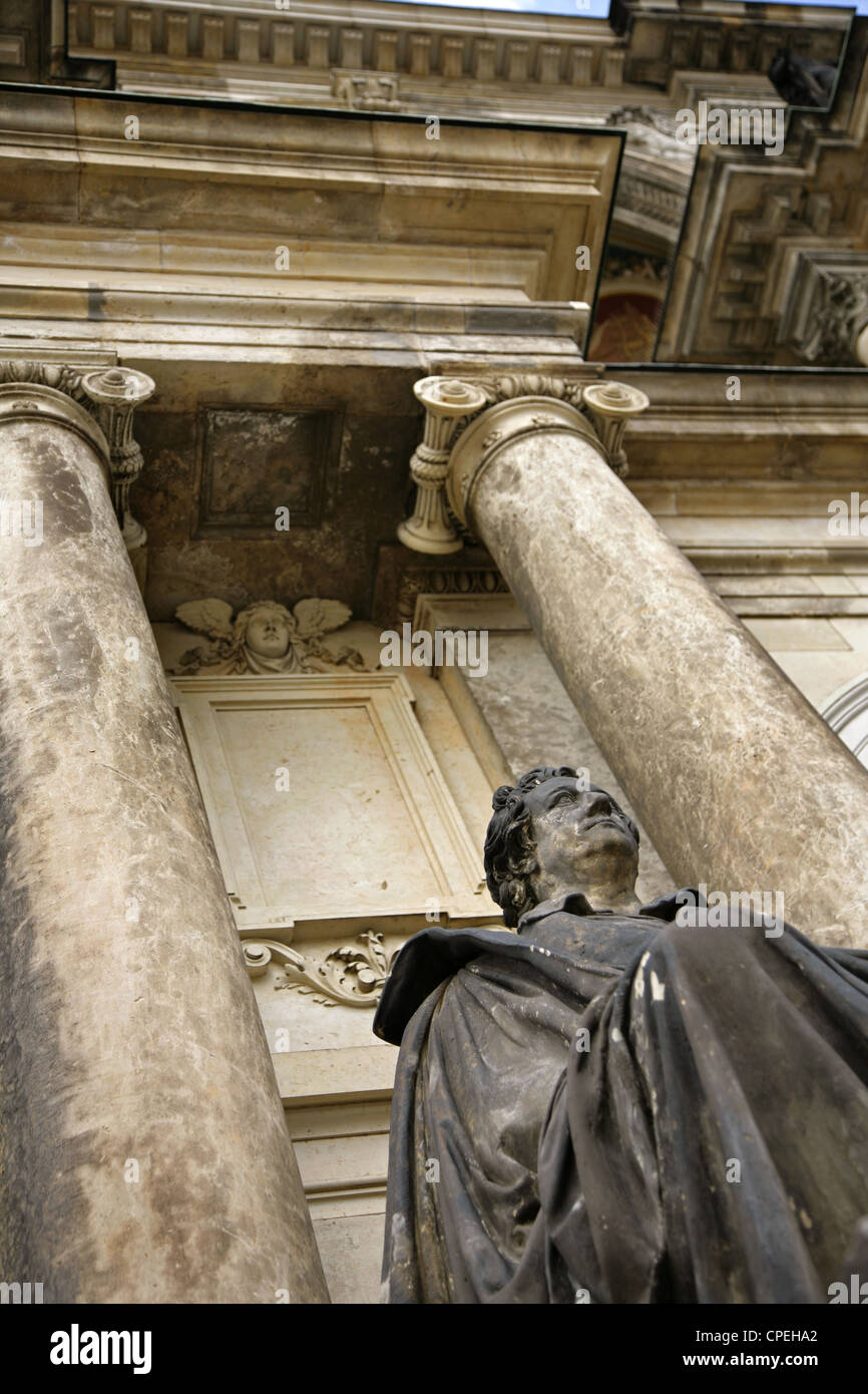 Statue in the Altstadt, Dresden, Saxony, Germany Stock Photo - Alamy