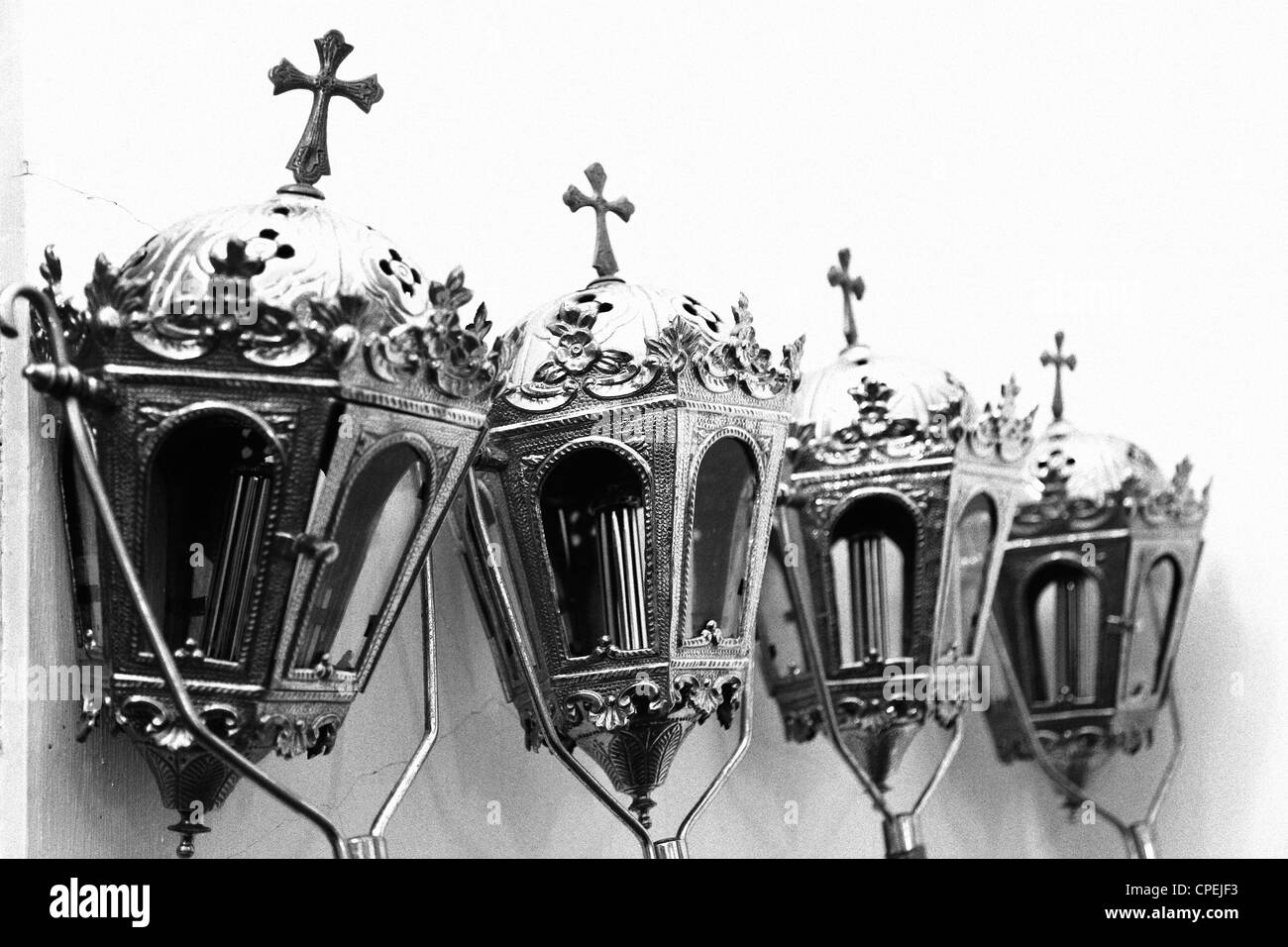 Religious artifacts Black and White Stock Photos & Images - Alamy