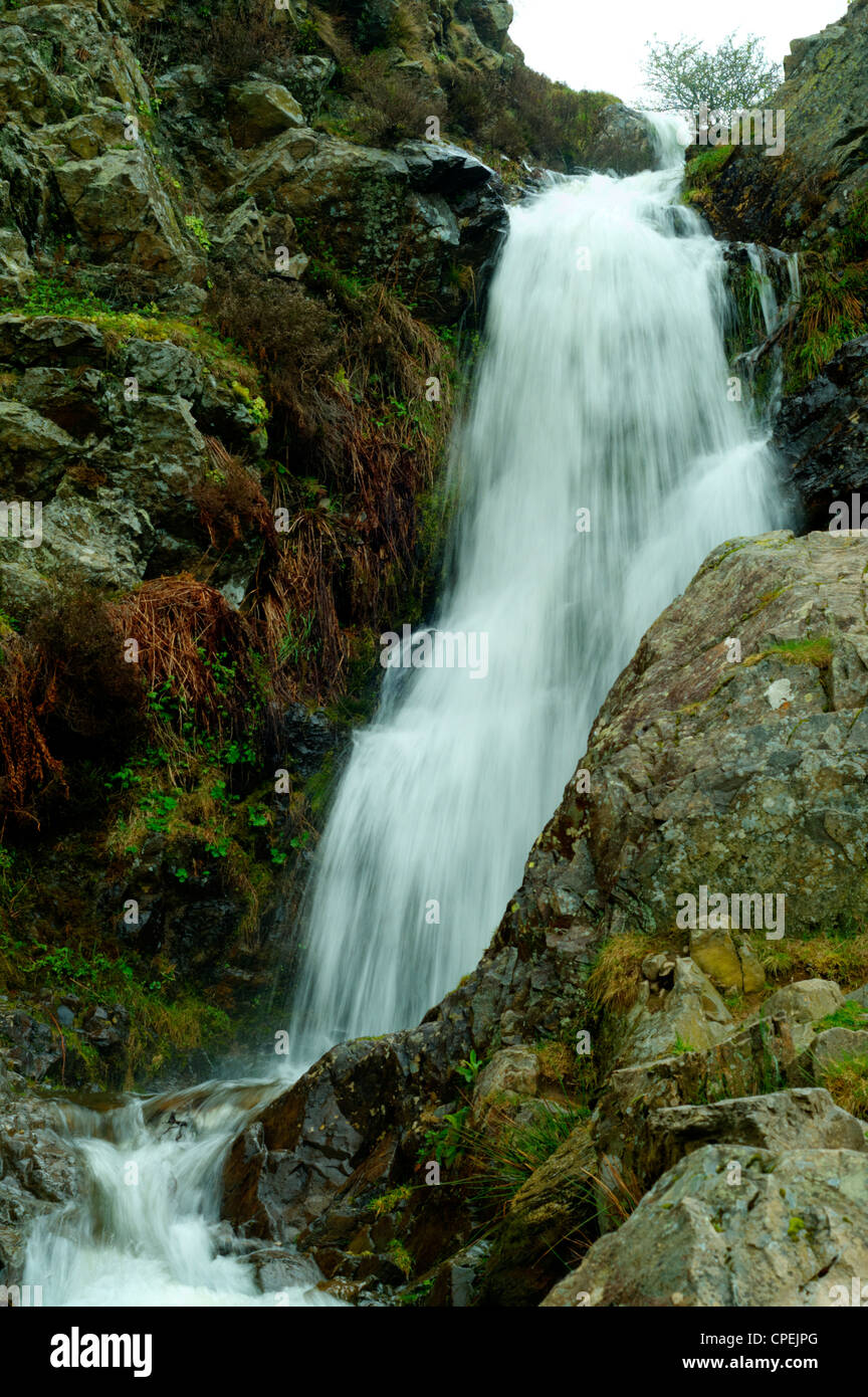 Waterfall on Long Mynd, Church Stretton Stock Photo - Alamy