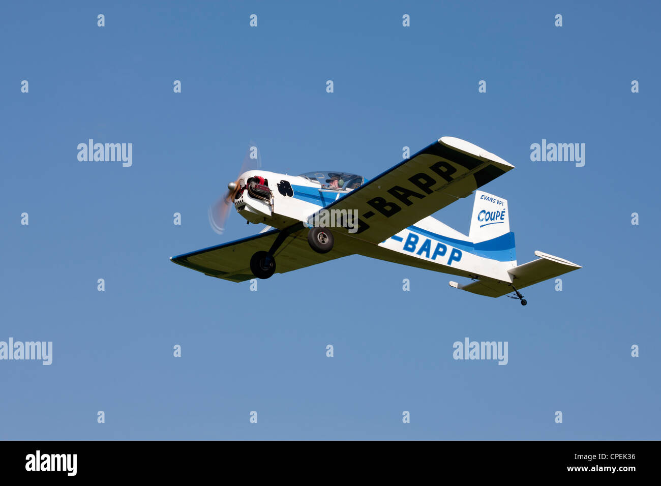 Evana VP-1 Coupe G-BAAP taking-off from Breighton Airfield Stock Photo ...
