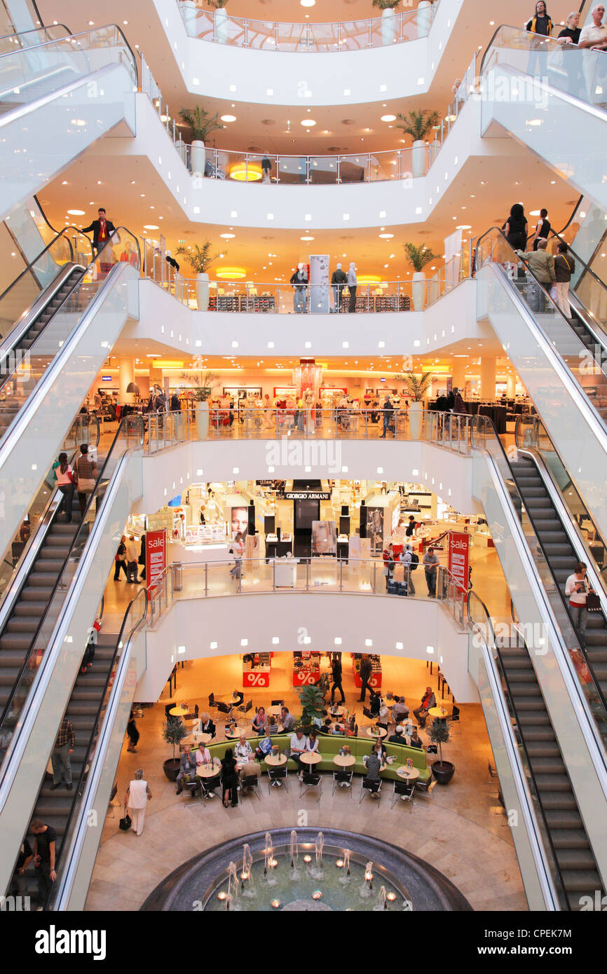 escalator in a department store Stock Photo - Alamy