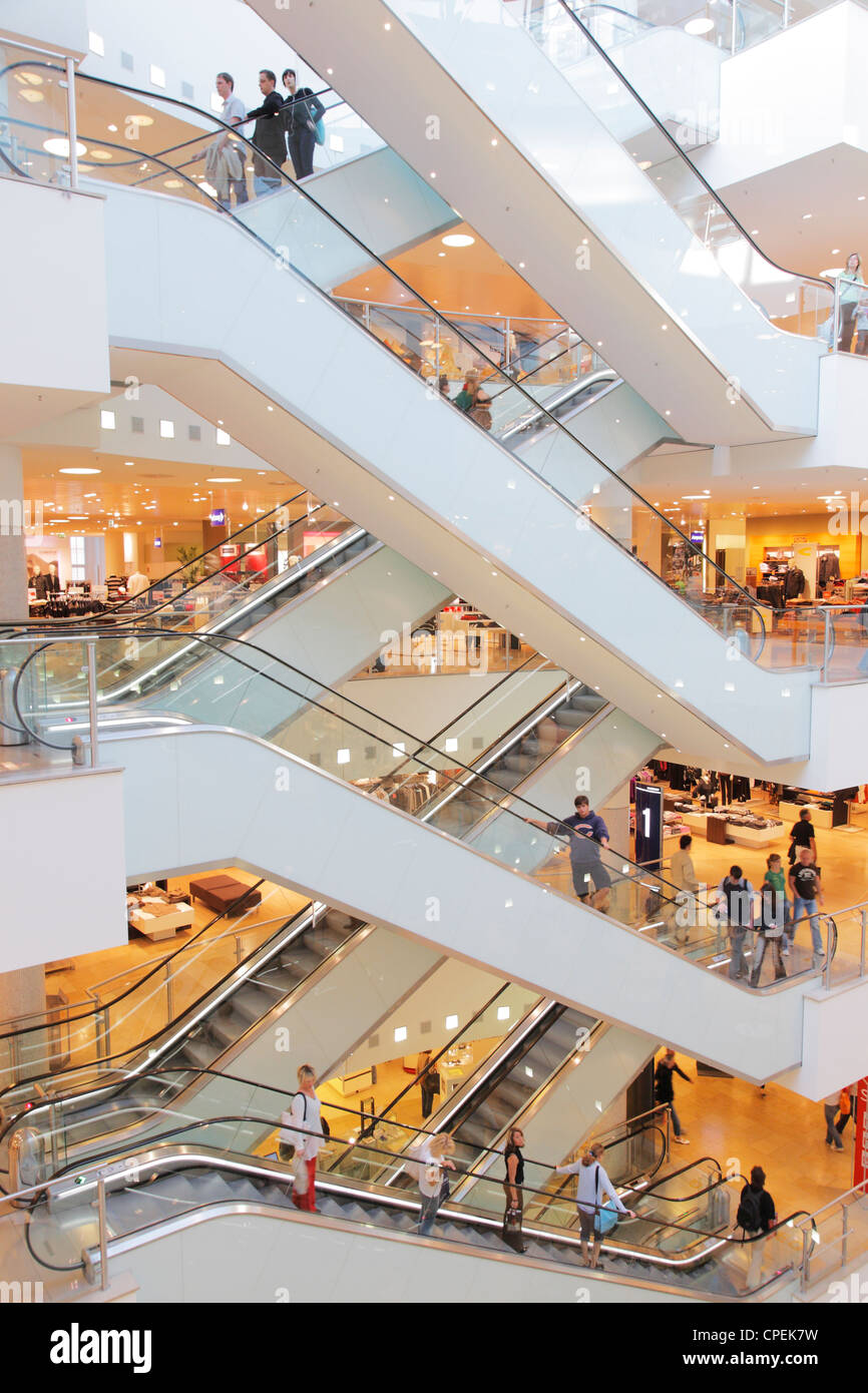 escalator in a department store Stock Photo - Alamy