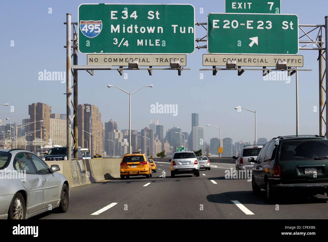 Driving on New York City Highway Stock Photo - Alamy