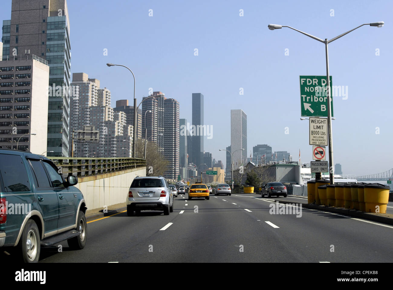 Driving on New York City Highway Stock Photo - Alamy