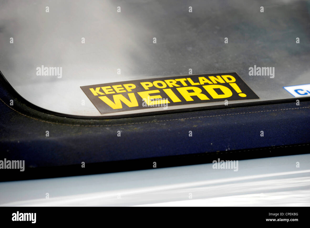 Car windscreen sticker hi-res stock photography and images - Alamy