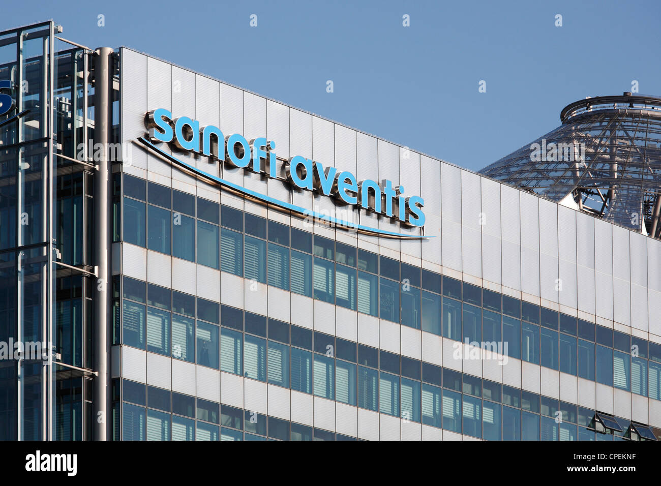 Sanofi Aventis office building at Potsdamer Platz in Berlin Stock Photo ...