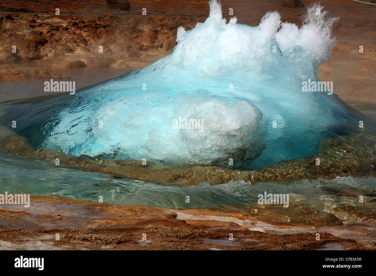 Base of Geyser about to erupt Stock Photo - Alamy