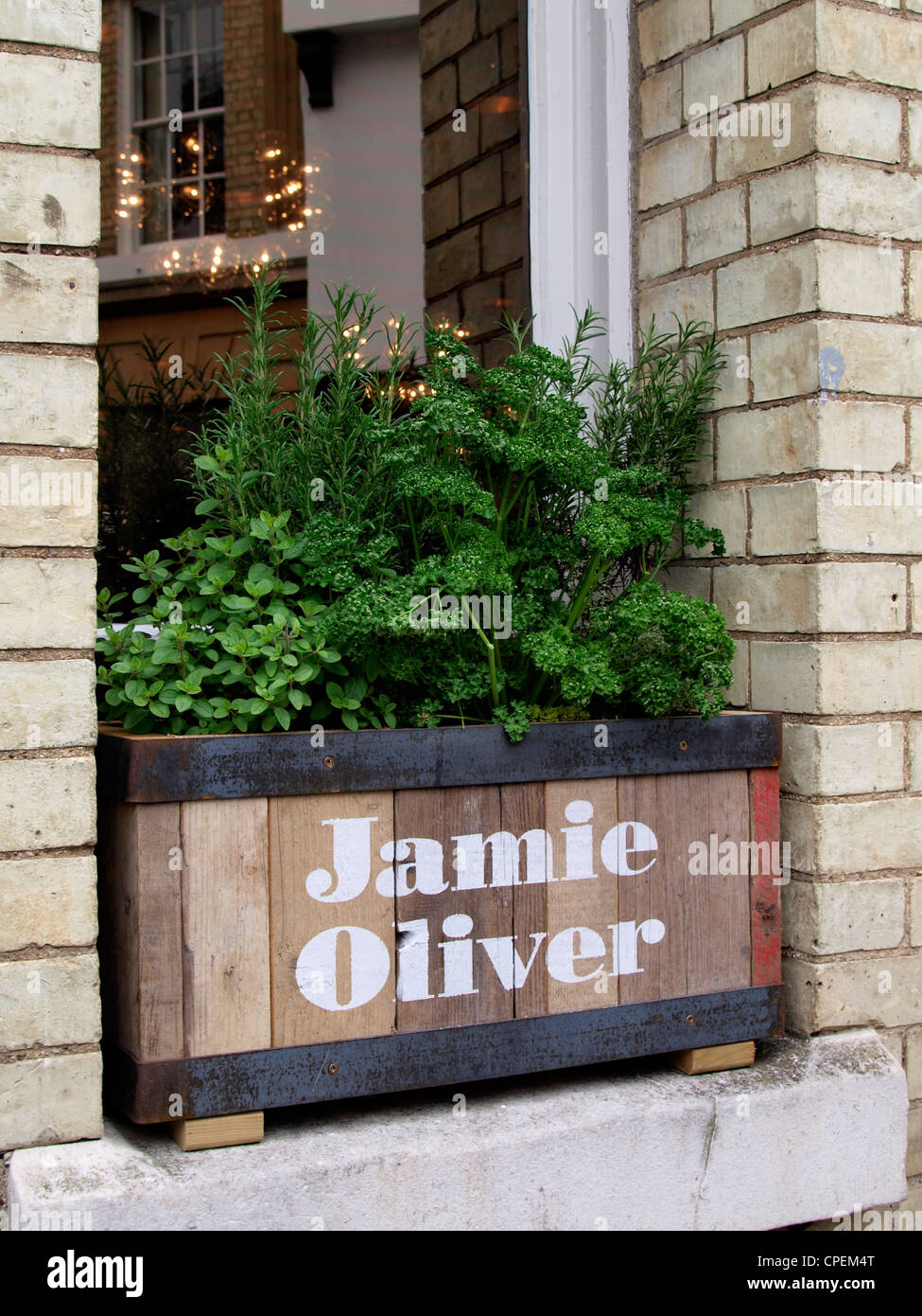 Herb window box, Jamie's Italian Cambridge, A Jamie Oliver Restaurant ...