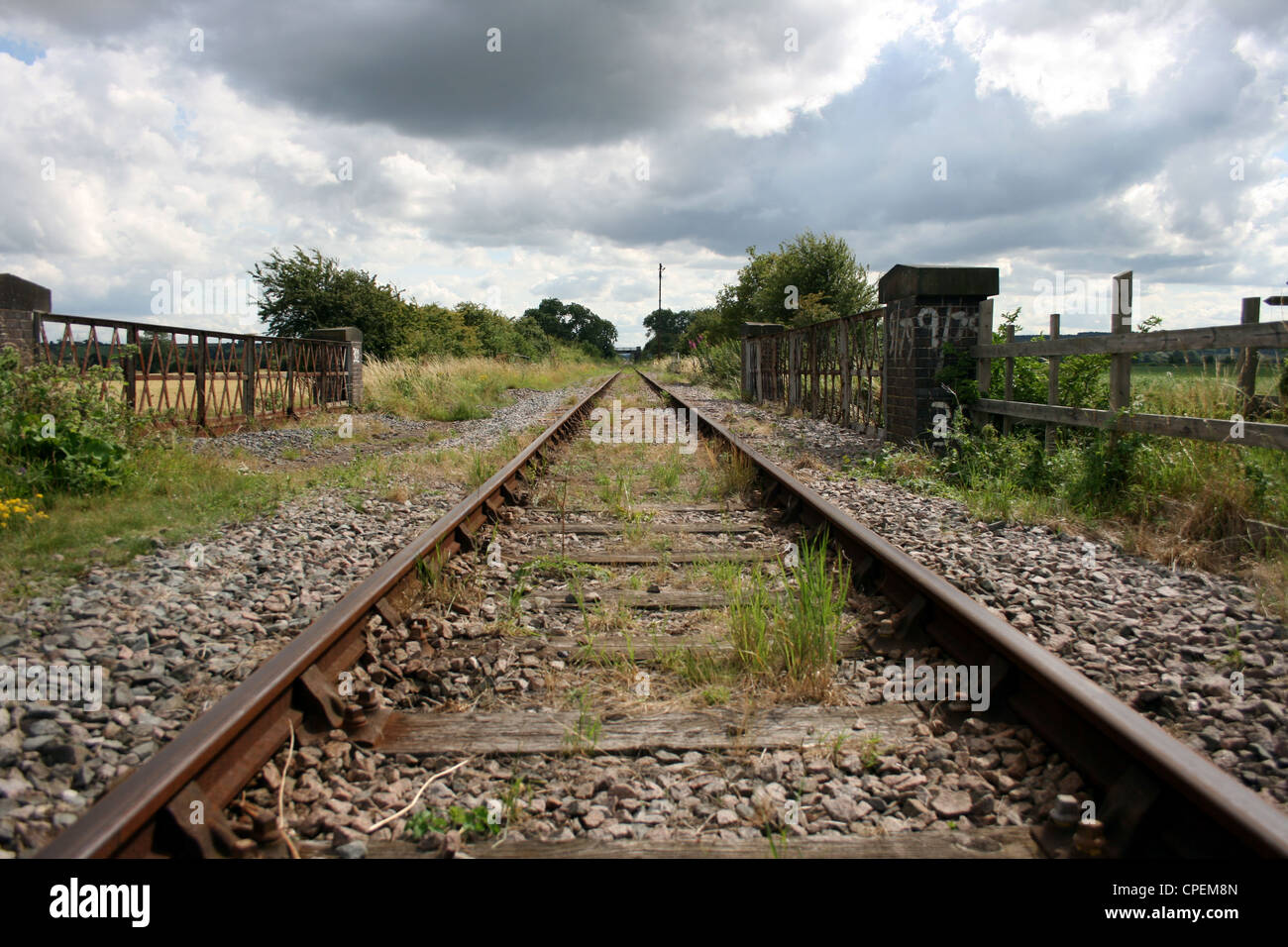 Abandoned railway tracks Stock Photo - Alamy