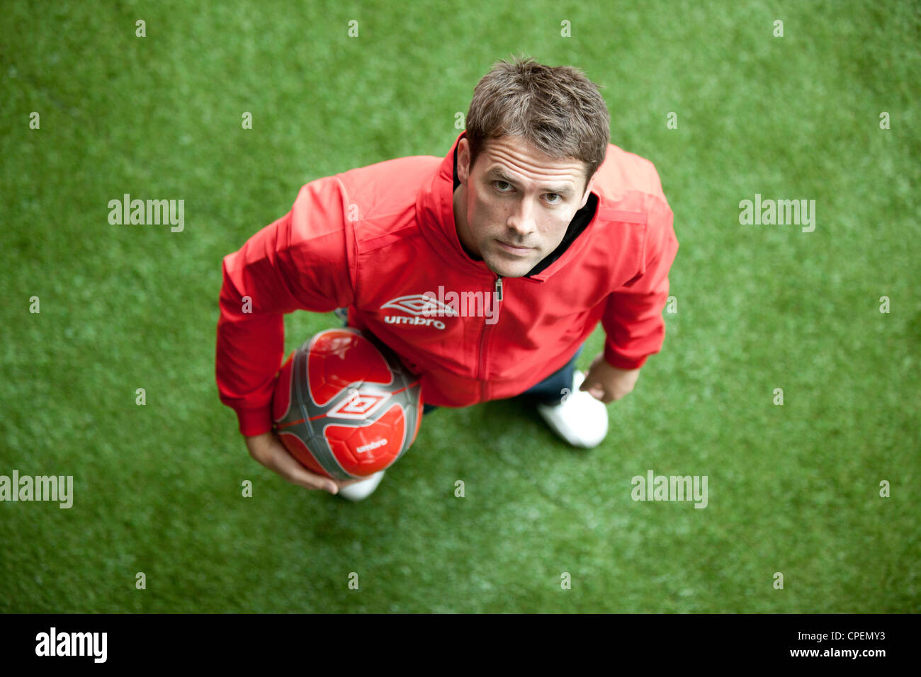 Footballer Mike Michael Owen in Umbro branded track suit Stock Photo ...