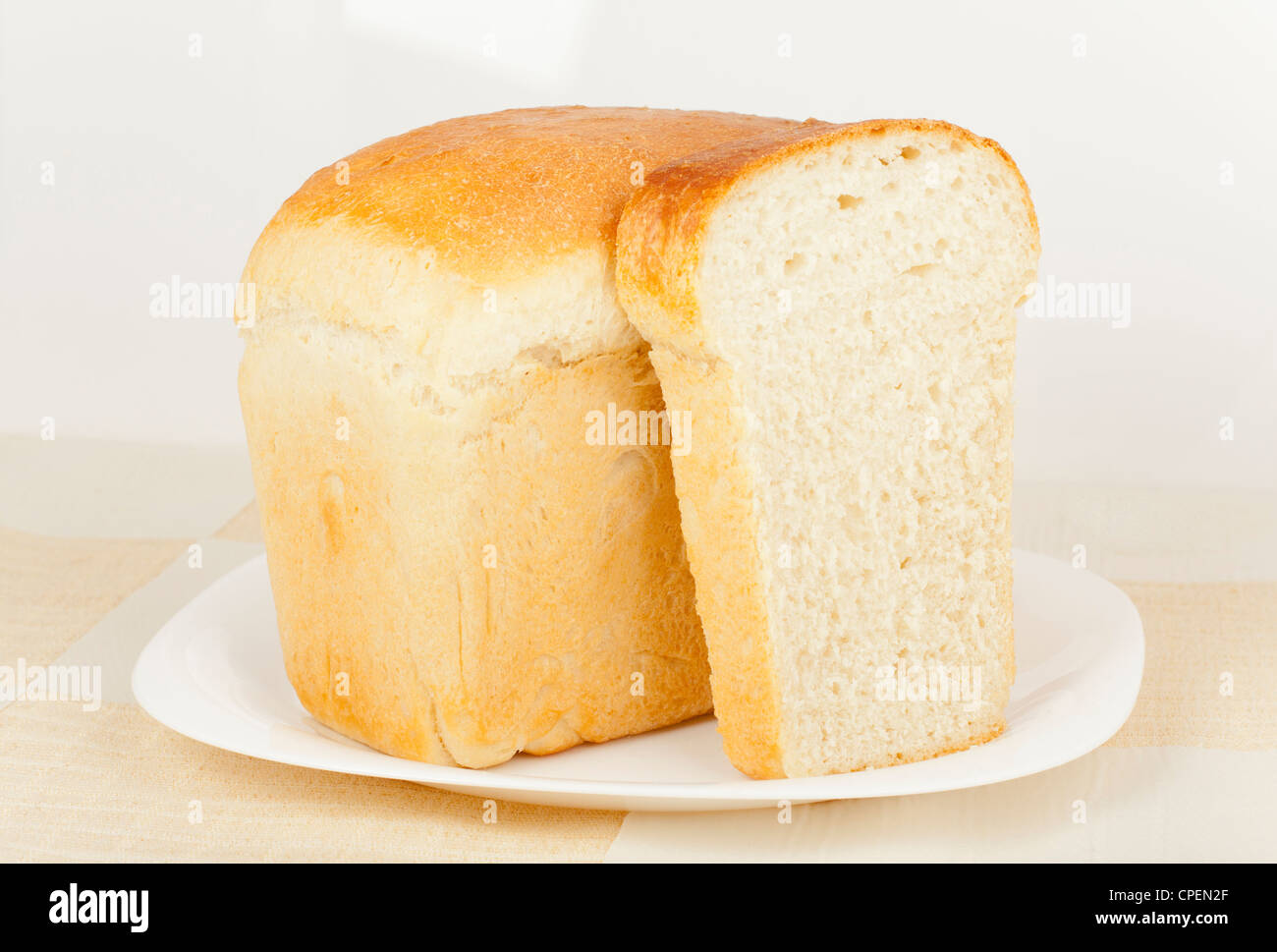 white pan bread bake Stock Photo - Alamy