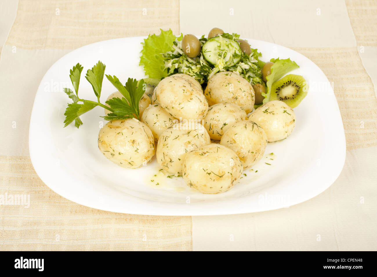 First early potatoes hi-res stock photography and images - Alamy