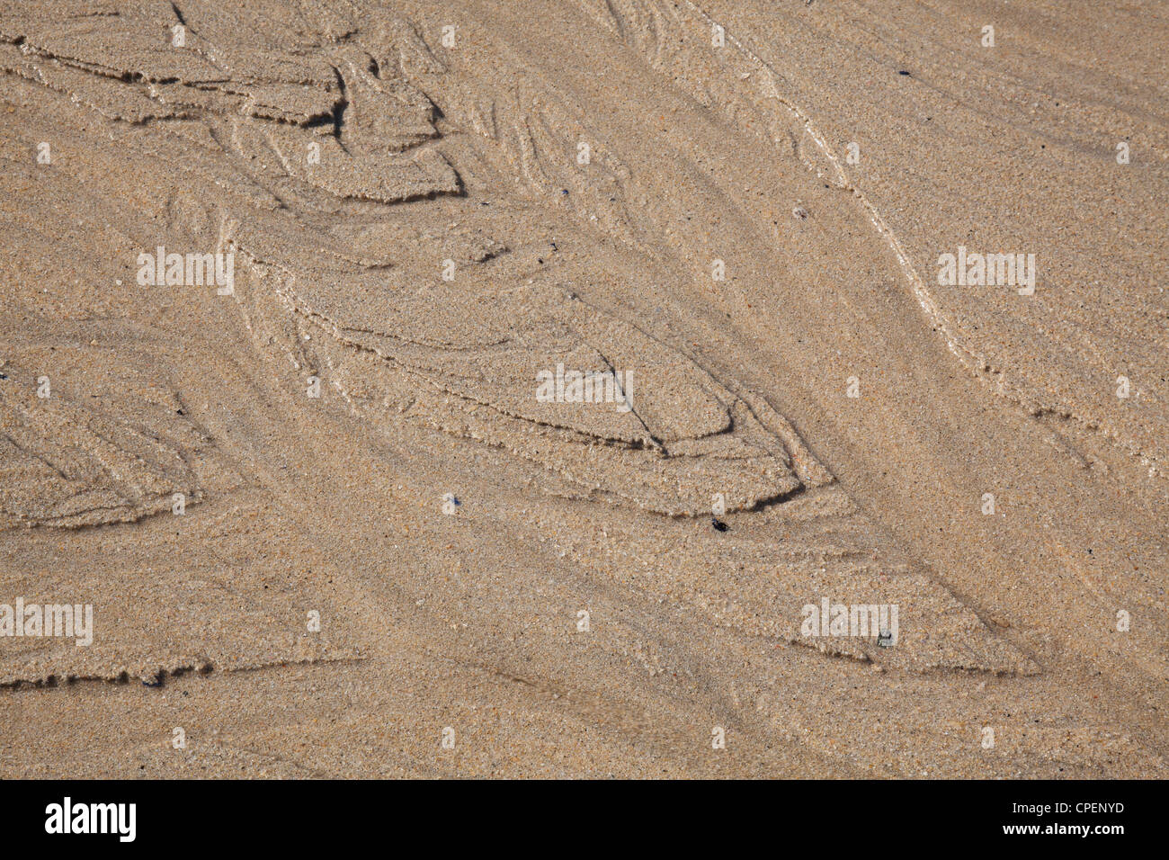 Ripples in sand on a beach Stock Photo - Alamy