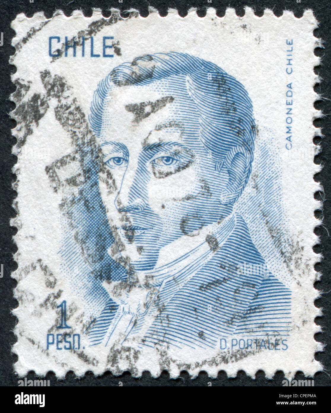 Postage stamp chile hi-res stock photography and images - Alamy