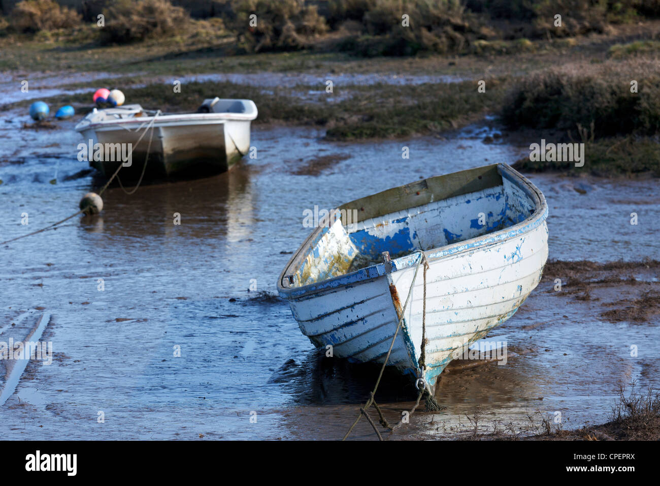 The peaceful out of season "salt marsh" inlets on the "North Norfolk ...