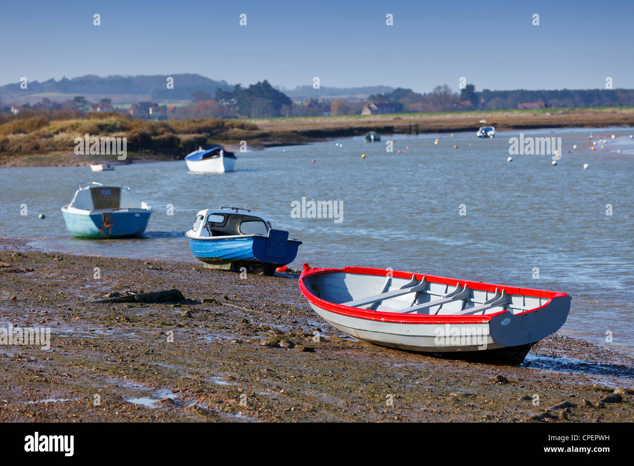 The peaceful out of season "salt marsh" inlets on the "North Norfolk ...