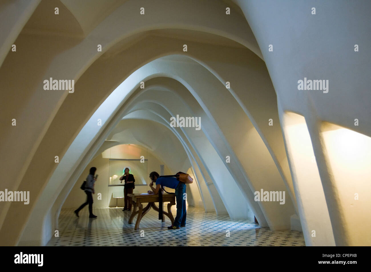 La Casa Milo, designed by Antoni Gaudi, Barcelona, Catalunya, Spain ...