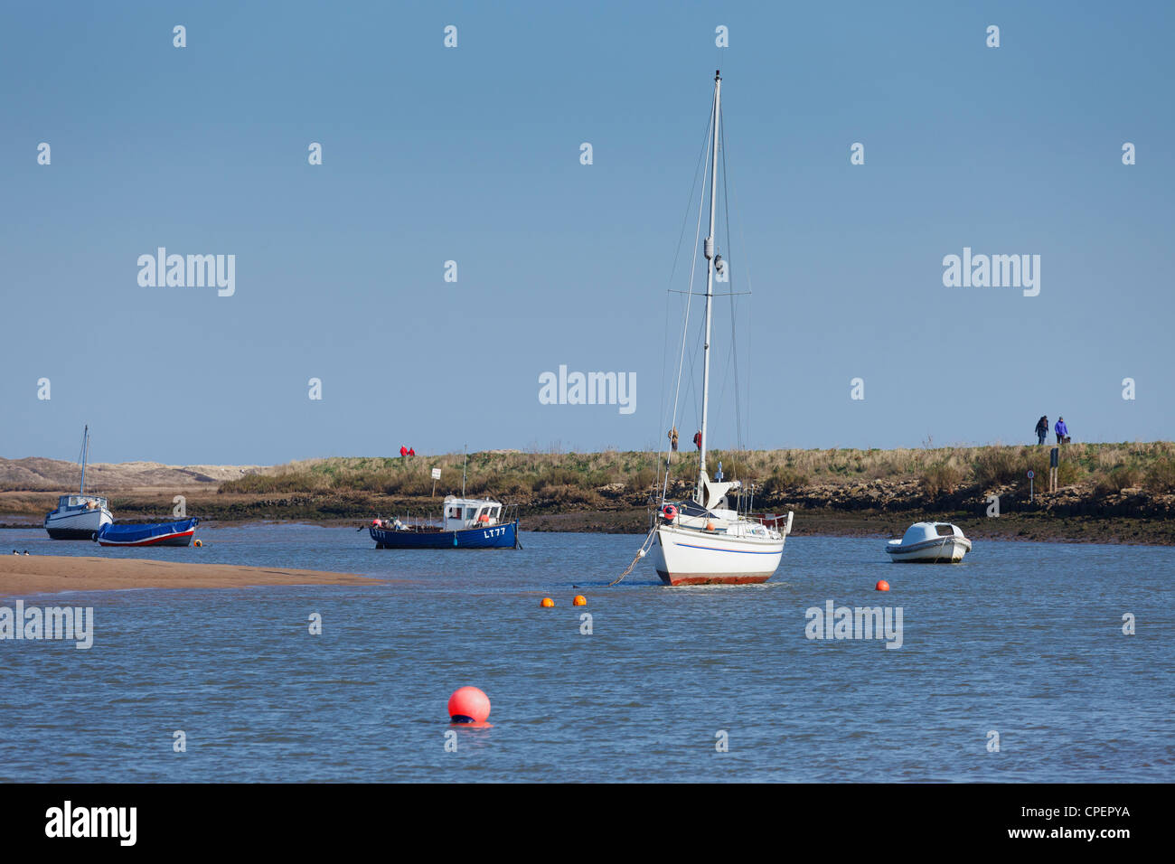 The peaceful out of season "salt marsh" inlets on the "North Norfolk ...