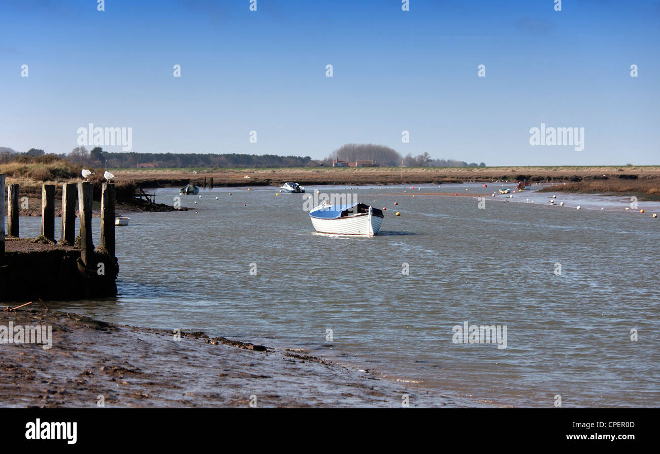 The peaceful out of season "salt marsh" inlets on the "North Norfolk ...