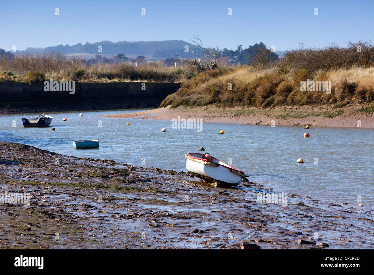 The peaceful out of season "salt marsh" inlets on the "North Norfolk ...
