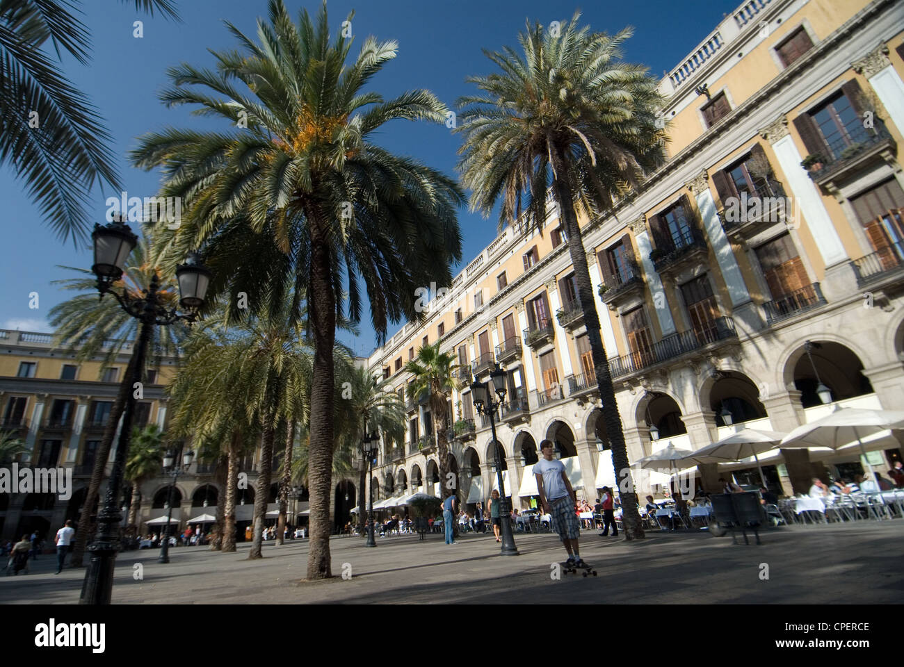 Plaza Real, Barcelona, Catalunya, Spain Stock Photo - Alamy