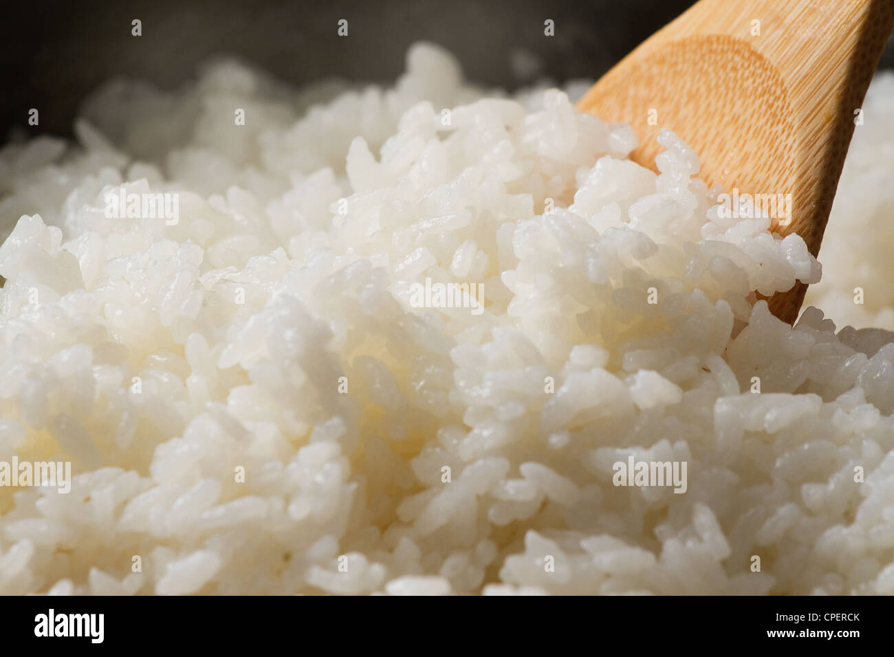 Fresh Hot Rice Stock Photo - Alamy