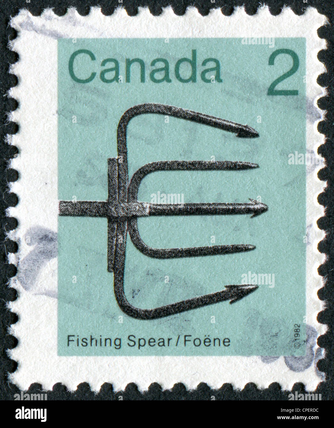 CANADA - CIRCA 1982: Postage stamps printed in Canada, depicts Fishing ...