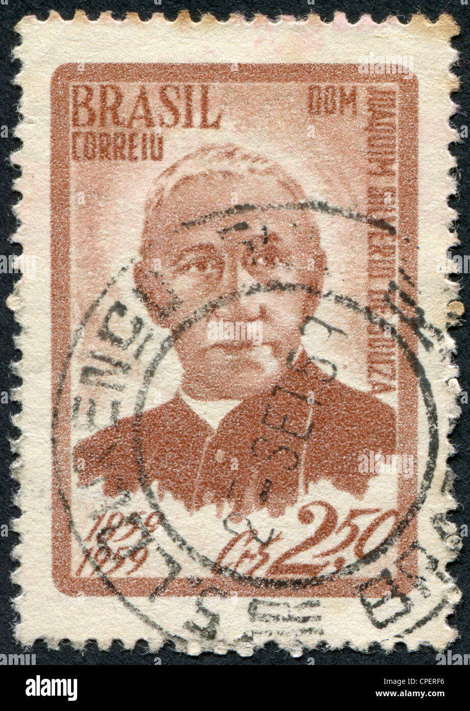 Postage stamps printed in Brazil, dedicated to the 100 th anniversary ...