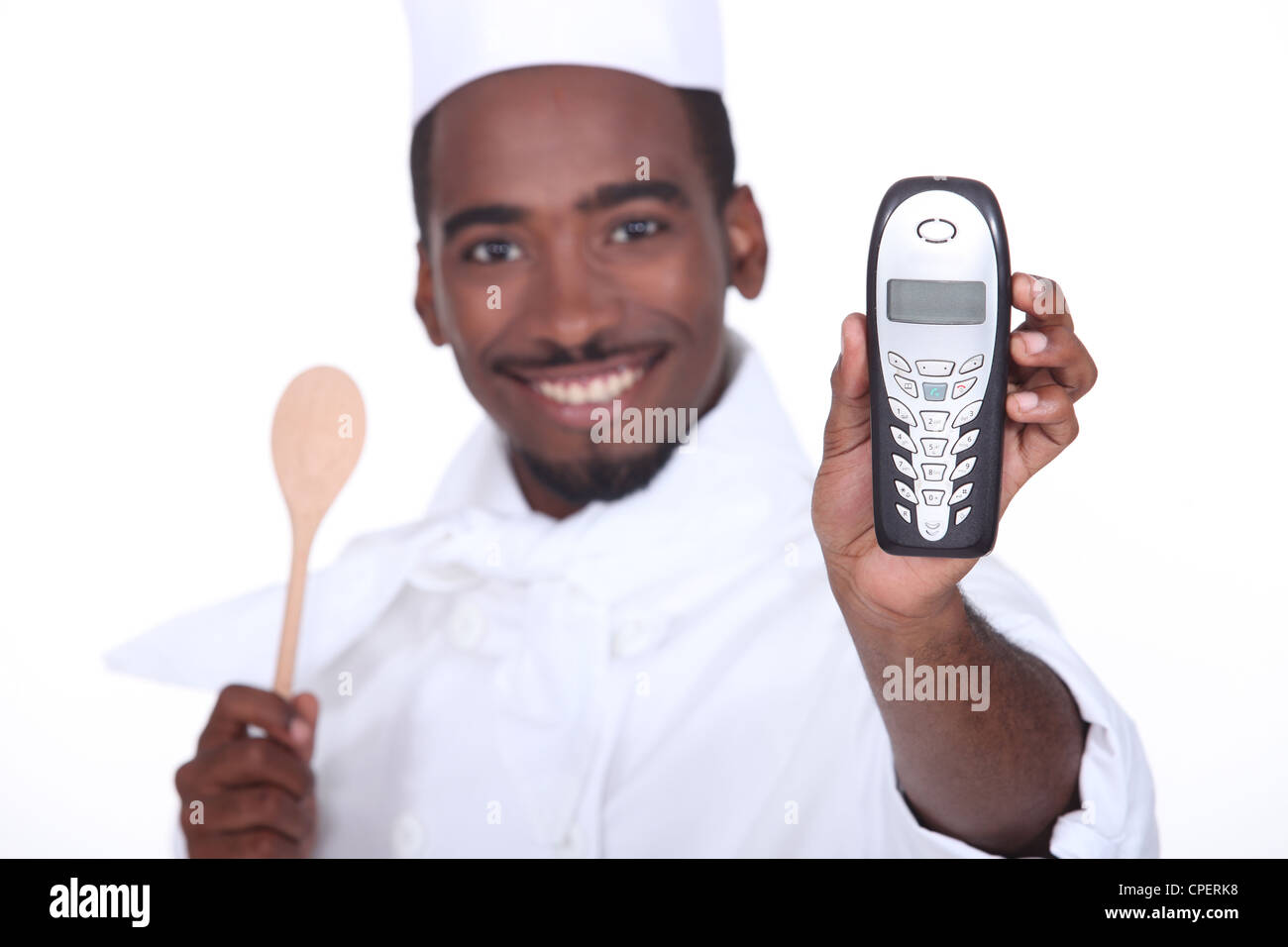 Food delivery african chef hi-res stock photography and images - Alamy