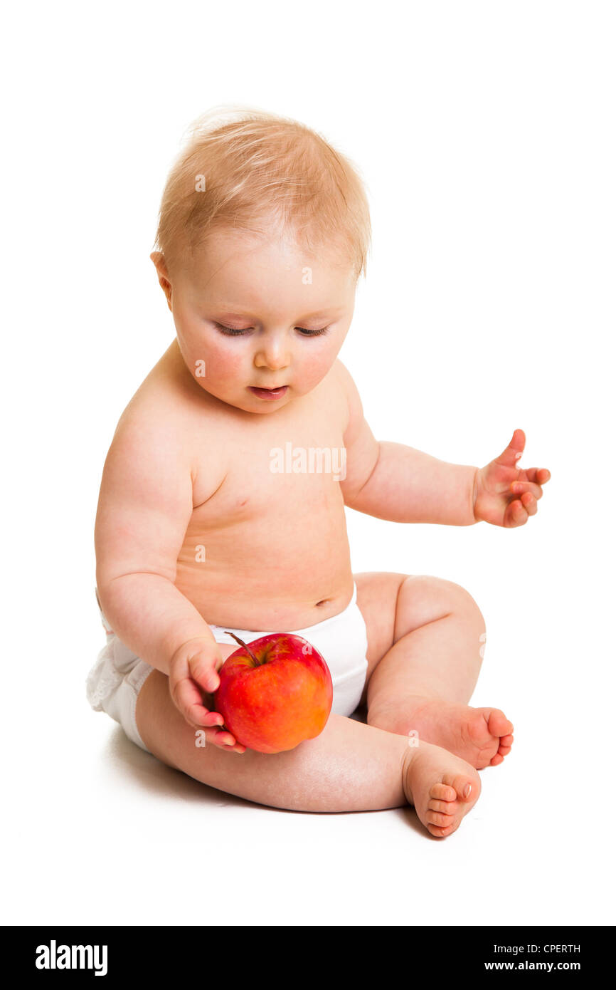 Cute infant angel with wings isolated on white Stock Photo - Alamy