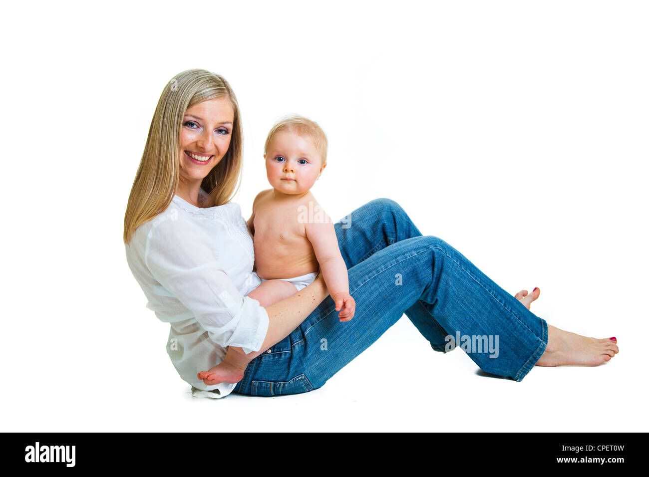 Mother with infant baby girl Stock Photo - Alamy