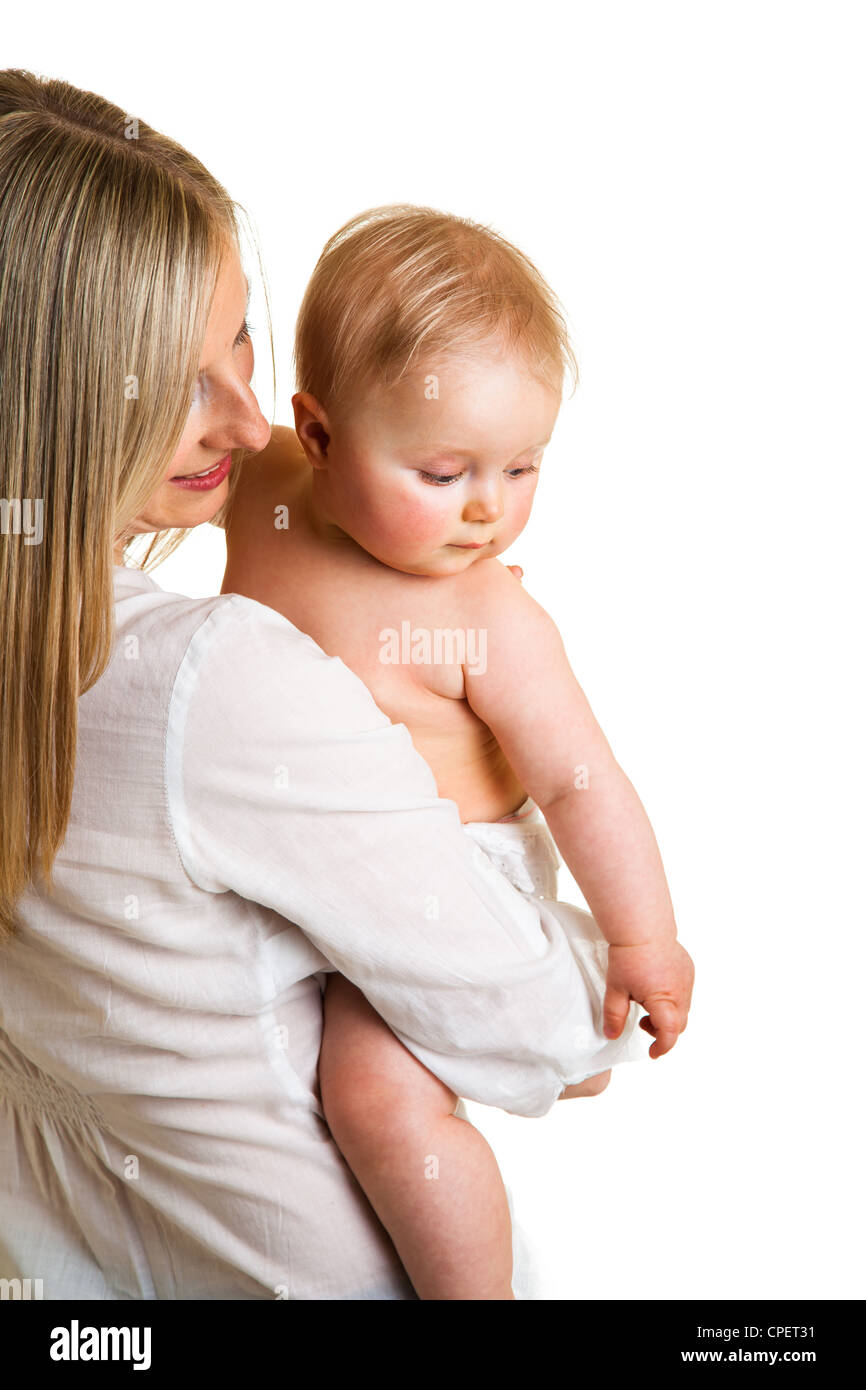 Mother with infant baby girl Stock Photo - Alamy