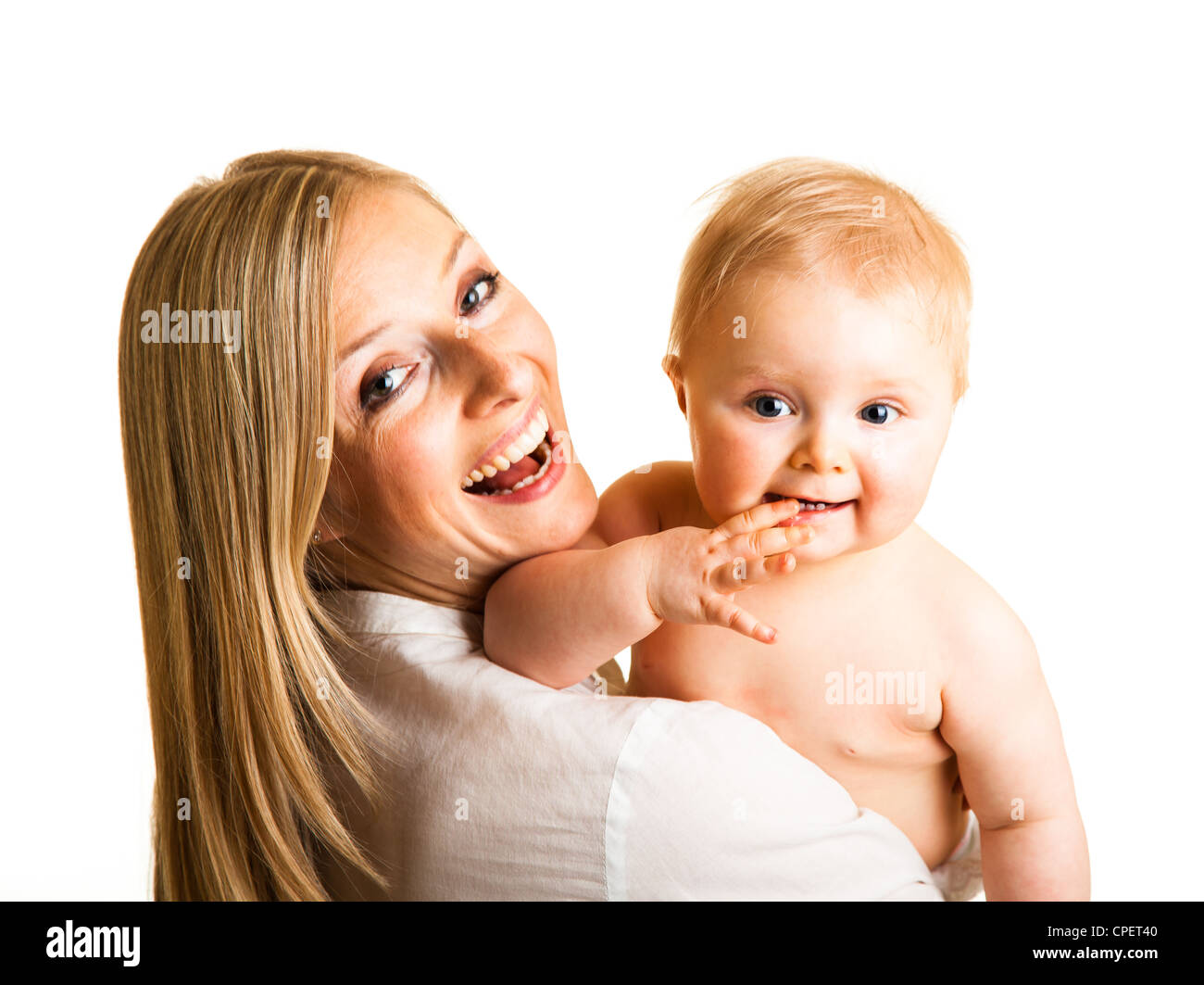 Mother with infant baby girl Stock Photo - Alamy