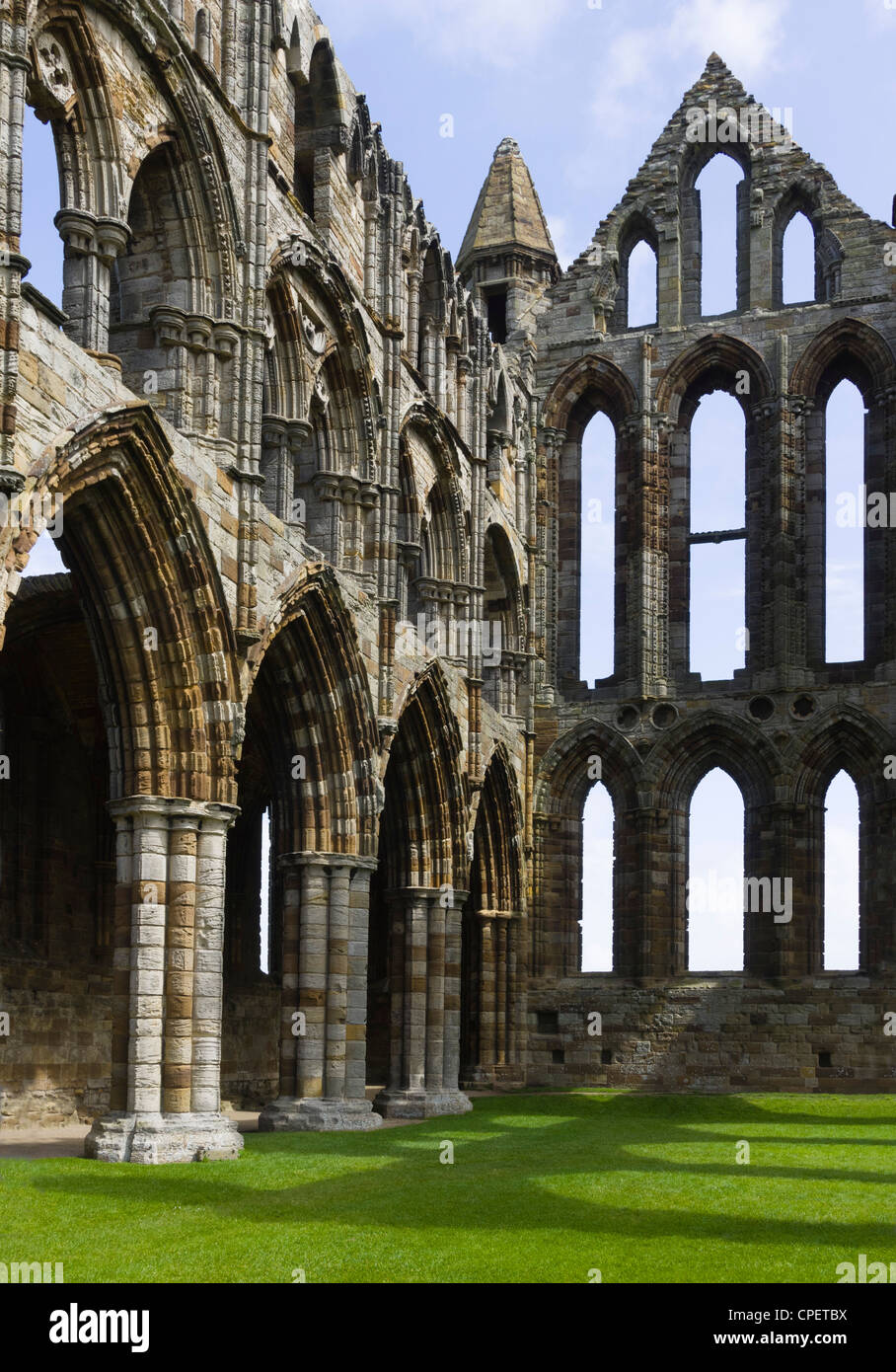 Whitby Abbey, Yorkshire - view Stock Photo - Alamy