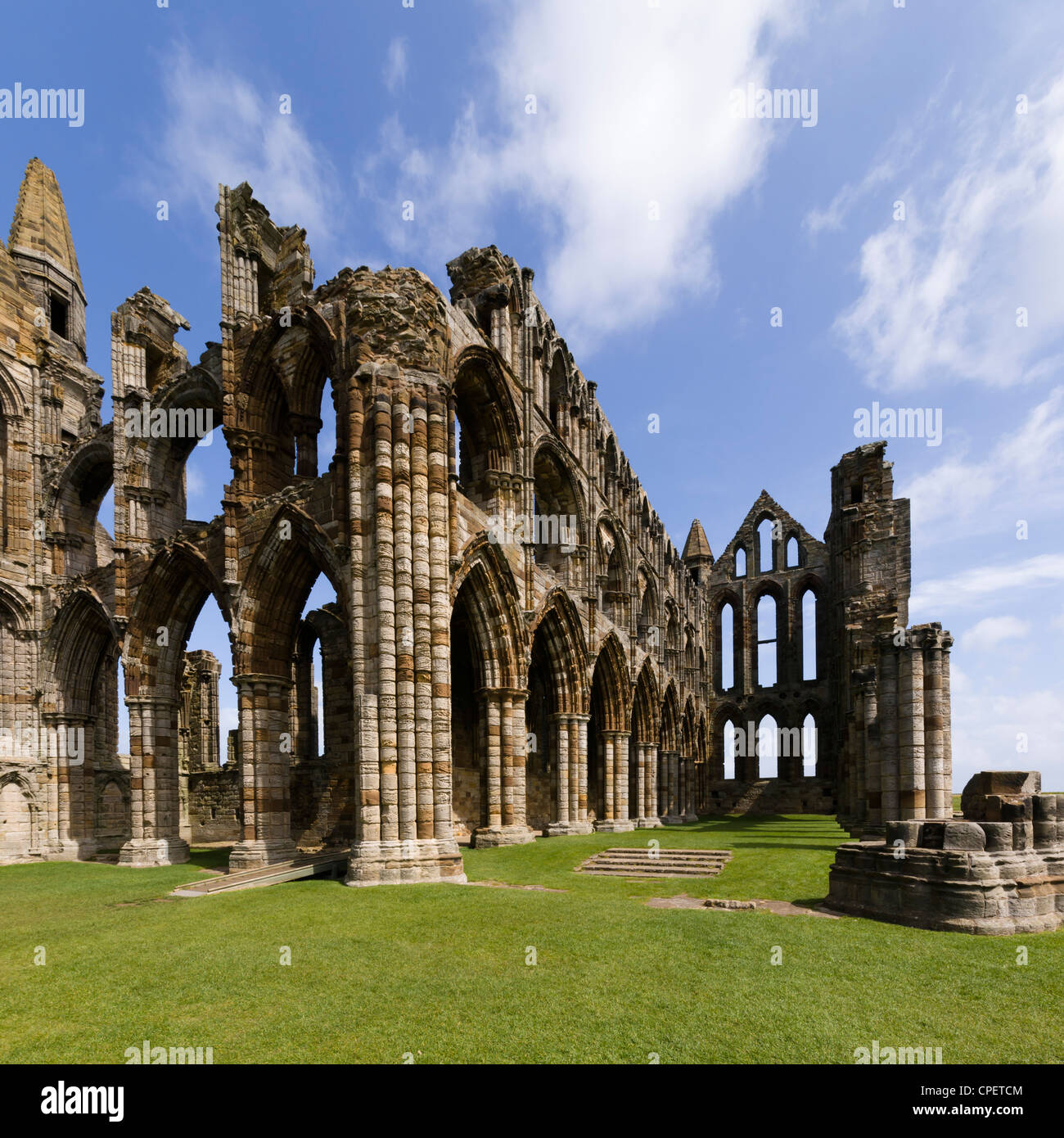 Whitby Abbey, Yorkshire - general view Stock Photo - Alamy