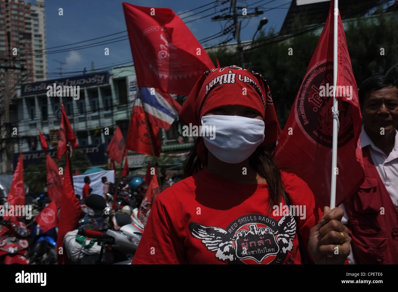 Red Shirt protesters Stock Photo - Alamy