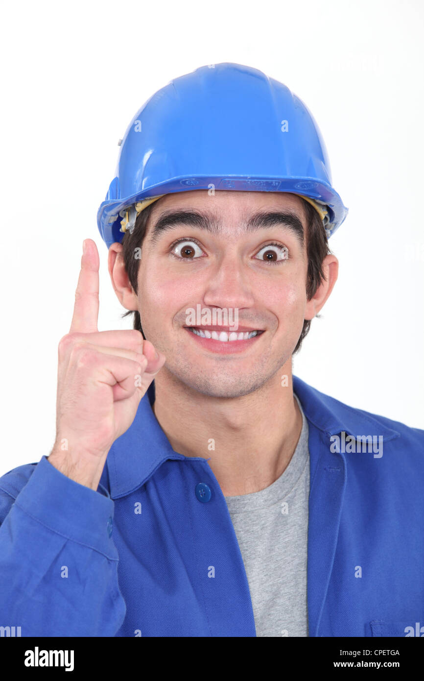 Happy enthusiastic engineer hi-res stock photography and images - Alamy