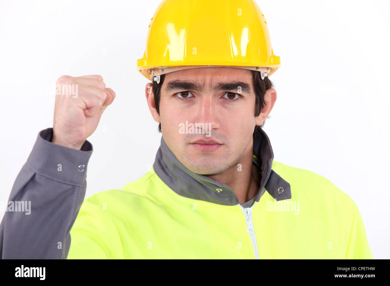 A striking tradesman Stock Photo - Alamy
