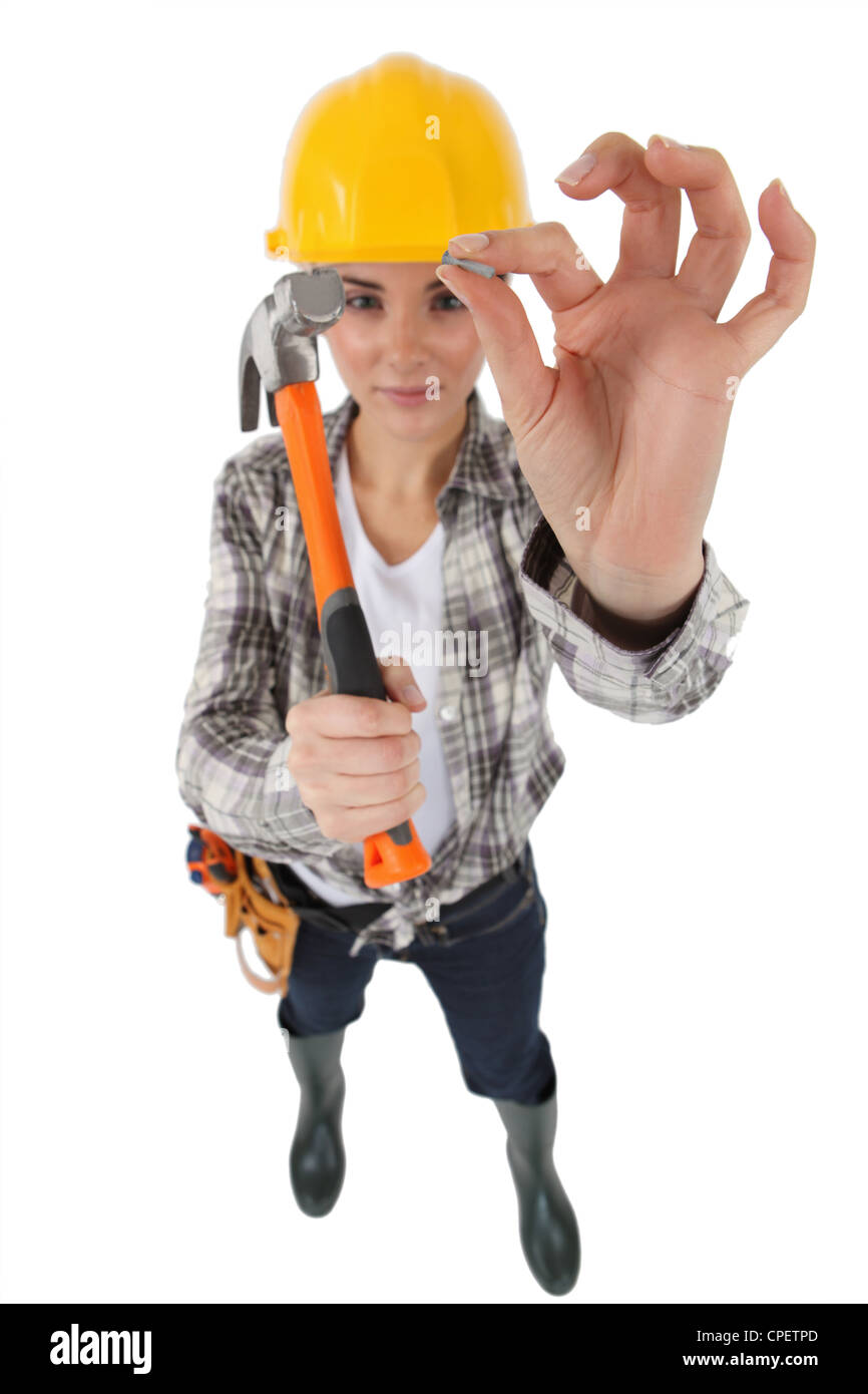 Handywoman Cut Out Stock Images & Pictures - Alamy