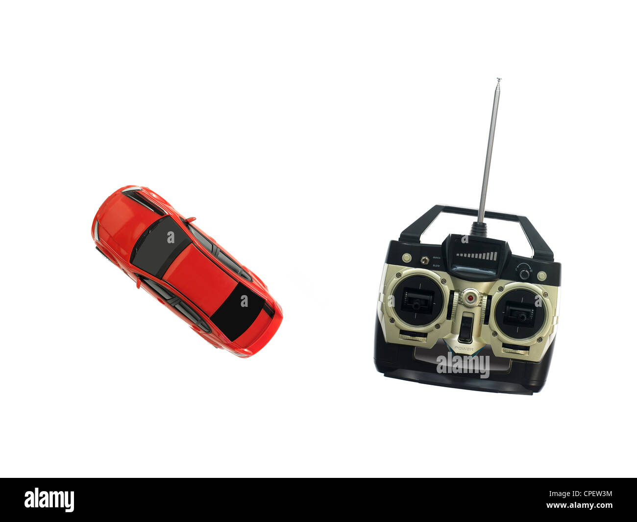 Remote control vehicles isolated against a white background Stock Photo ...