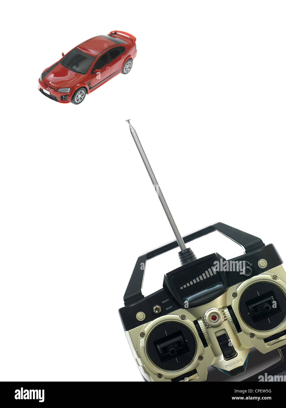 Remote control vehicles isolated against a white background Stock Photo ...