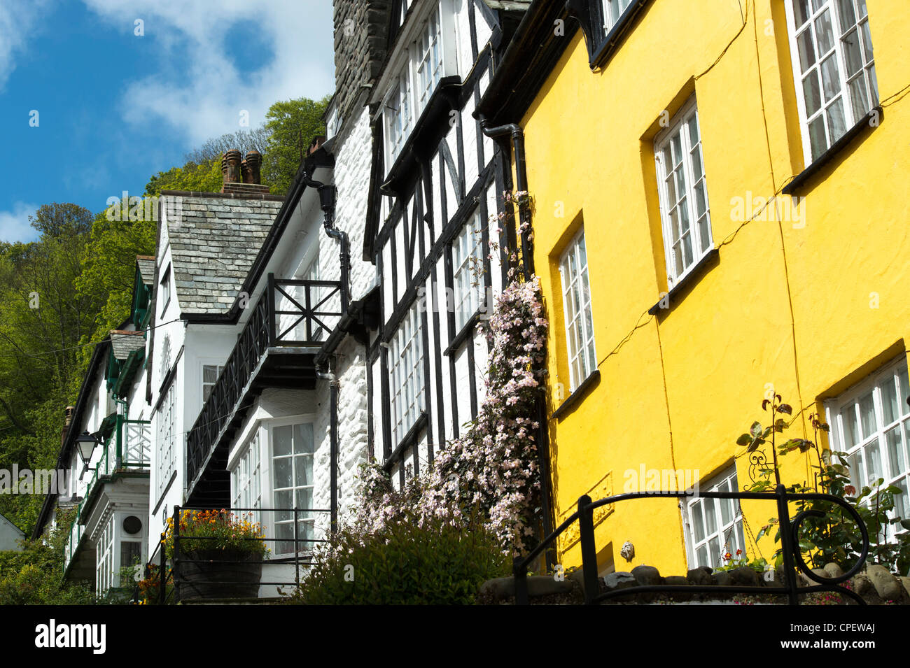 Clovelly. Historical privately owned traditional Devon Village. England ...