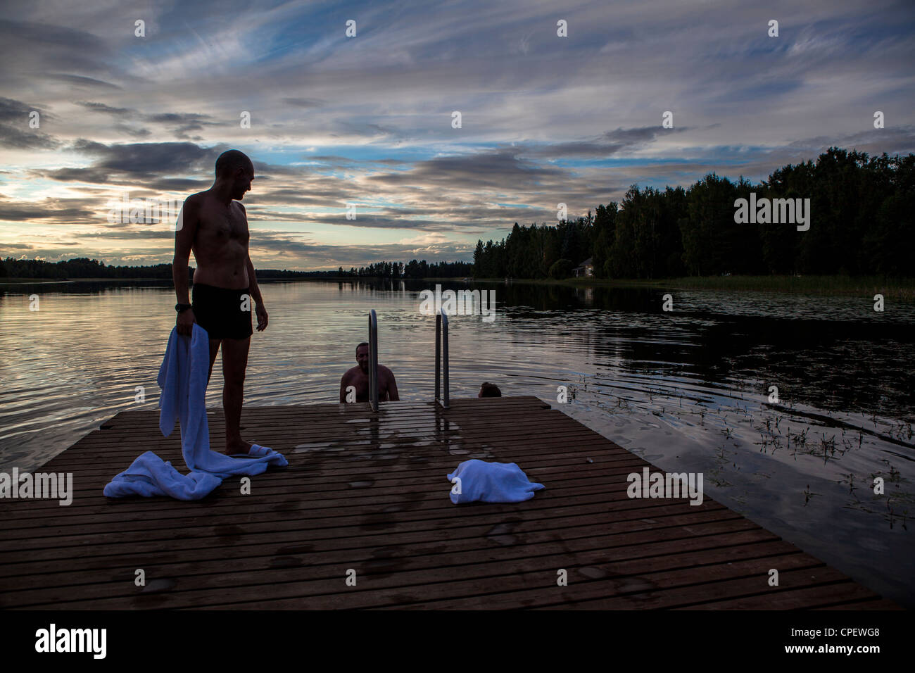 Finland sauna lake hi-res stock photography and images - Alamy