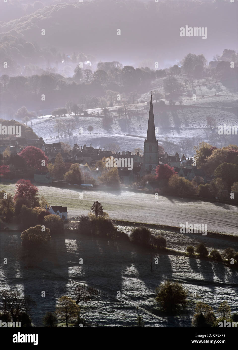 Early morning view hillside hi-res stock photography and images - Alamy