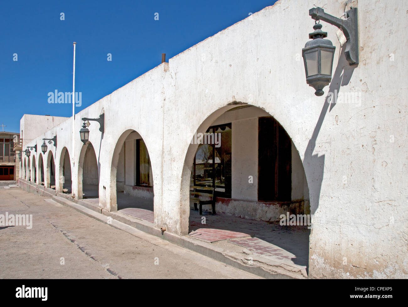 Market store Humberstone nitrate ghost town Chile Stock Photo - Alamy