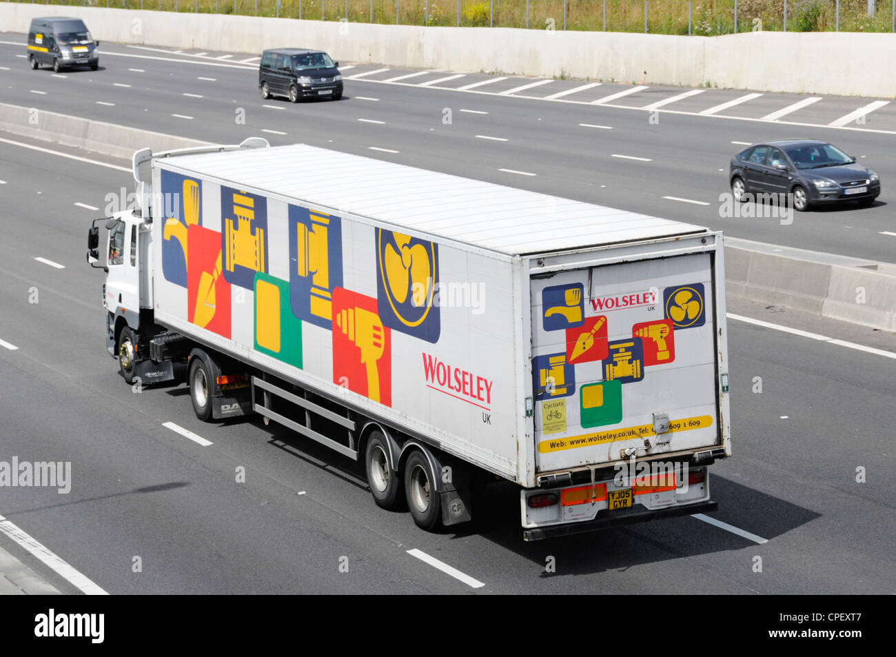 Wolseley builders merchants articulated delivery trailer & hgv lorry ...