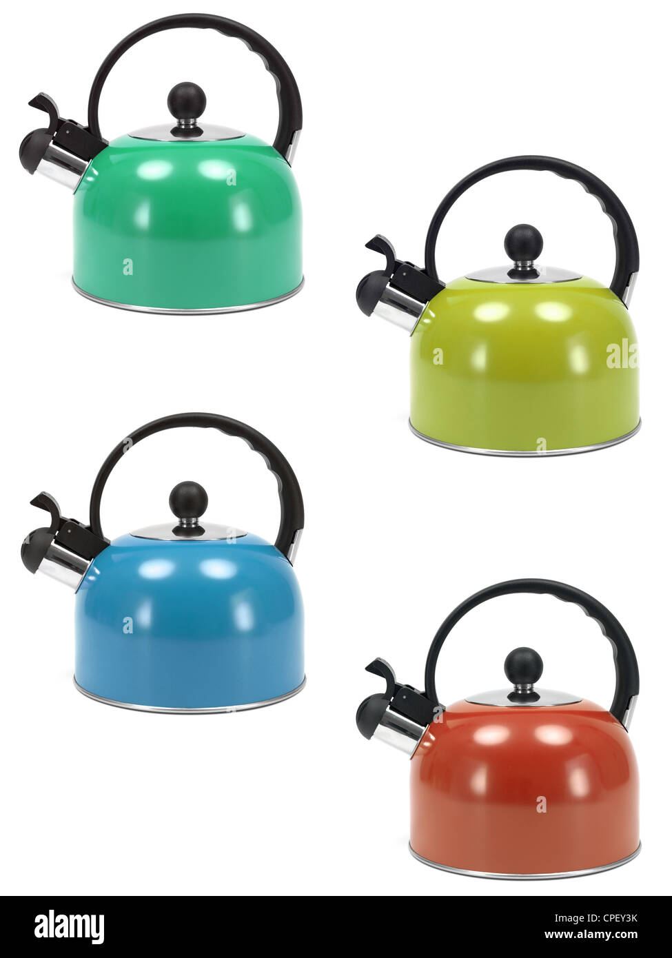 A stove top kettle on a kitchen bench Stock Photo - Alamy